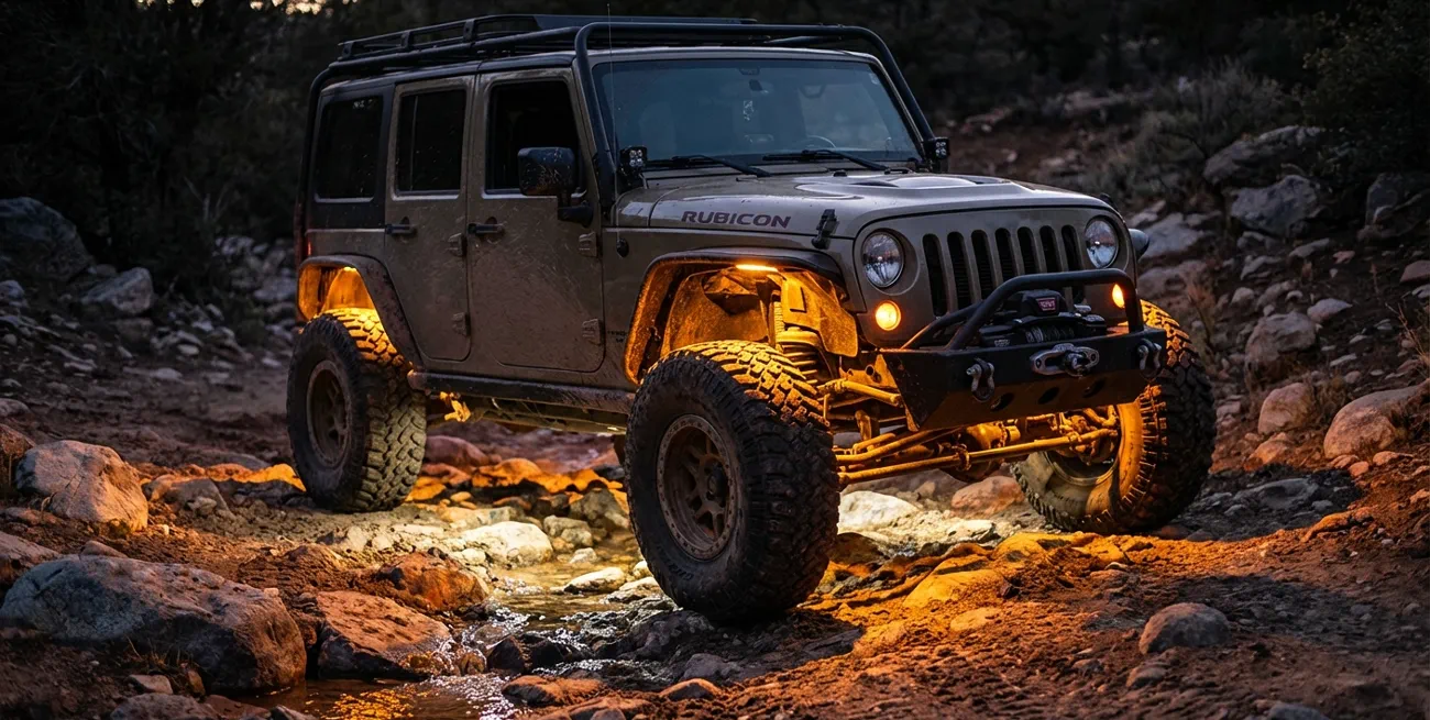 Where to Install Rock Lights on a Jeep Wrangler (Best Mounting Spots ...